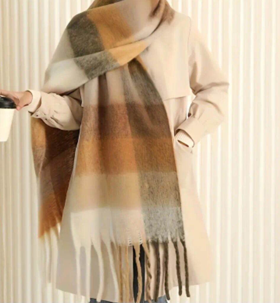 Chunky Checked Scarves - Miss Lark