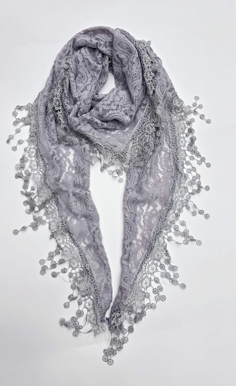 Lace neckerchief, Lace triangle scarf - Miss Lark