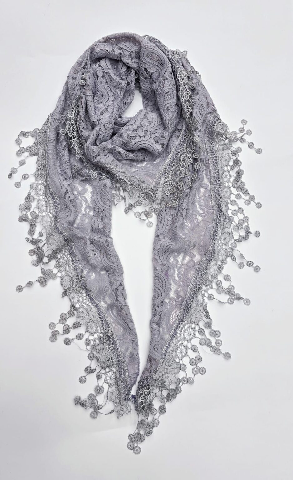 Lace neckerchief, Lace triangle scarf - Miss Lark